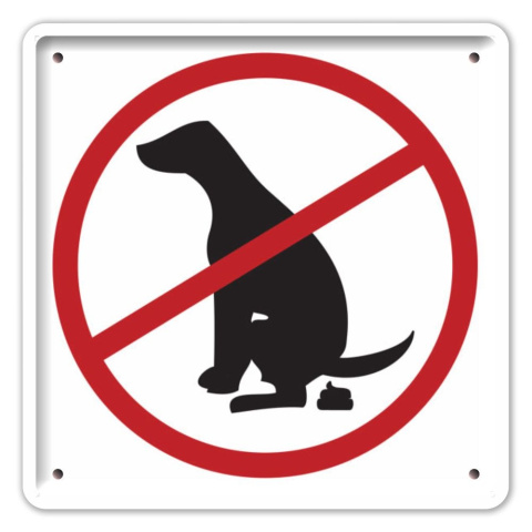 ZAKAZ KUPY METALOWY SZYLD PLAKAT RETRO #07044 | SzyldBaza.pl